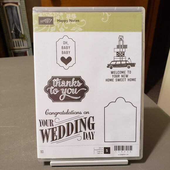 Stampin' Up! | Office | Stampin Up Happy Notes Cling Stamp Set Used ...